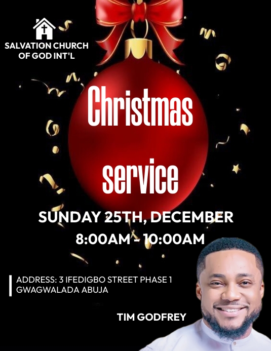 Christmas service Template | PosterMyWall