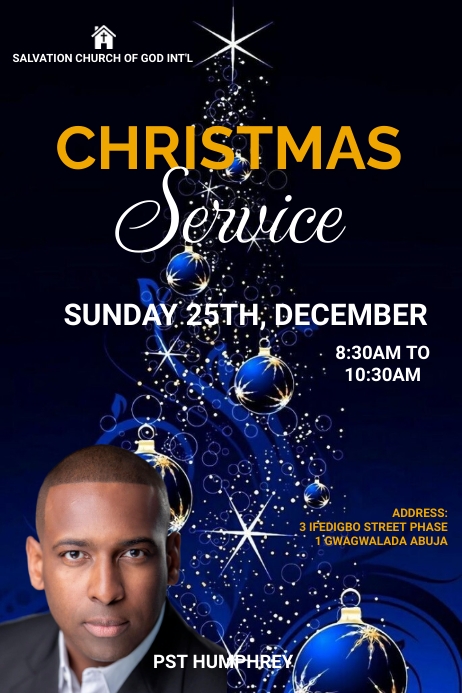 Christmas service Template | PosterMyWall