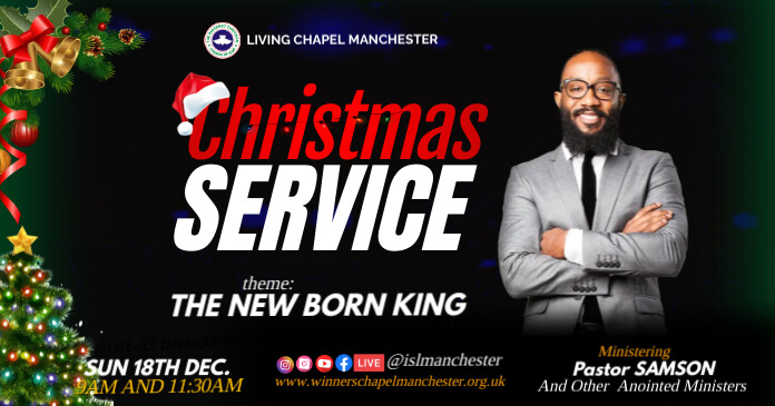 CHRISTMAS SERVICE | PosterMyWall