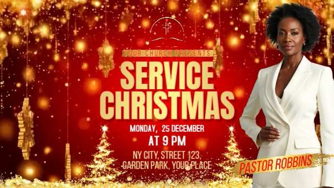 Christmas Service Template | PosterMyWall