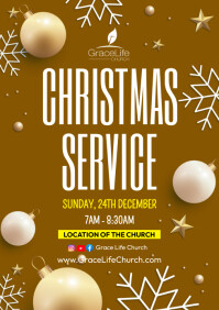 Christmas Service Template | PosterMyWall