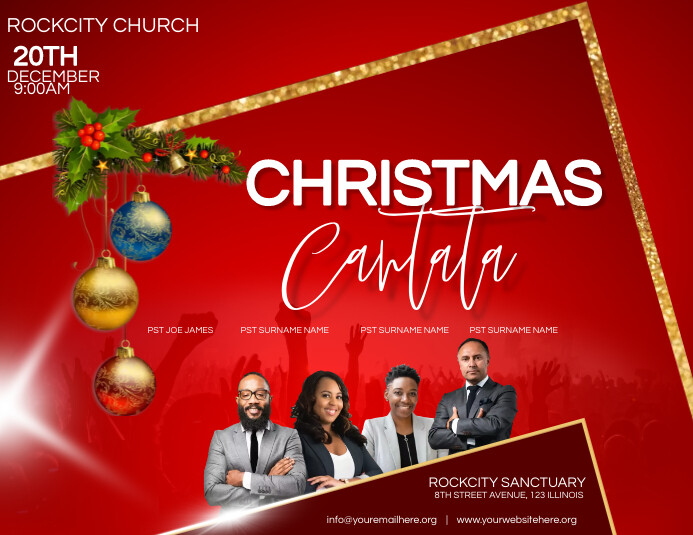 christmas service Template | PosterMyWall