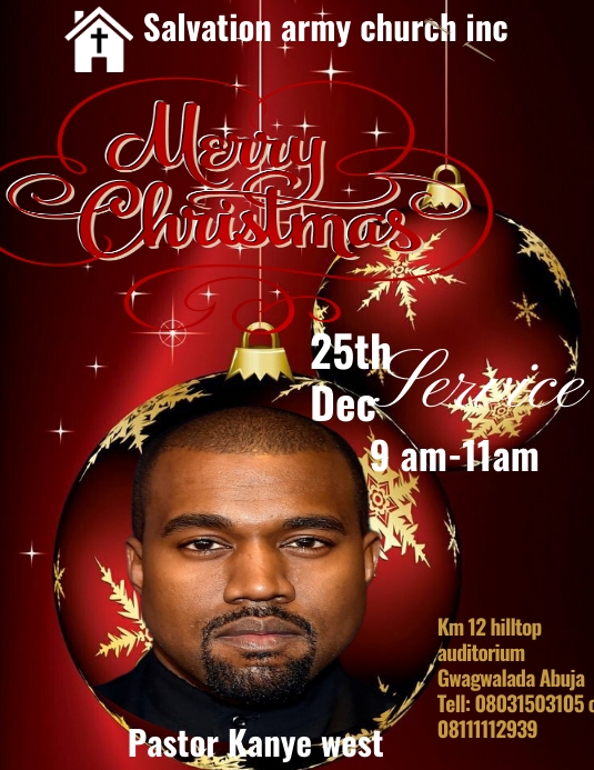 Christmas service Template | PosterMyWall