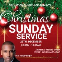 Christmas service Template | PosterMyWall