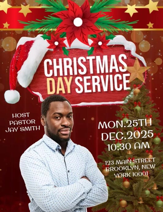 Christmas Service Template | PosterMyWall