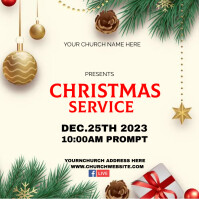 CHRISTMAS SERVICE Template | PosterMyWall