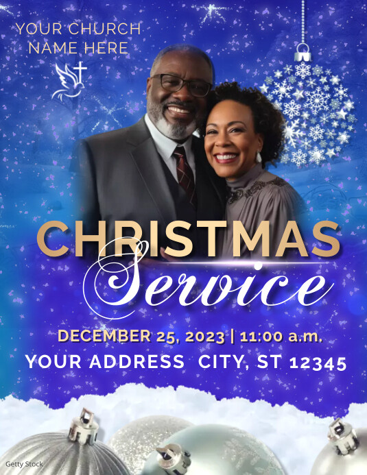 Christmas Service Template | PosterMyWall