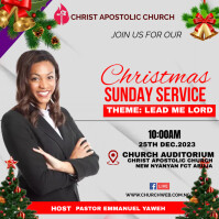 CHRISTMAS SERVICE Template | PosterMyWall