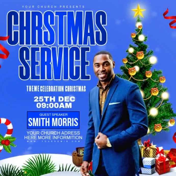 Christmas service Template | PosterMyWall