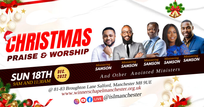 CHRISTMAS SERVICE Template | PosterMyWall