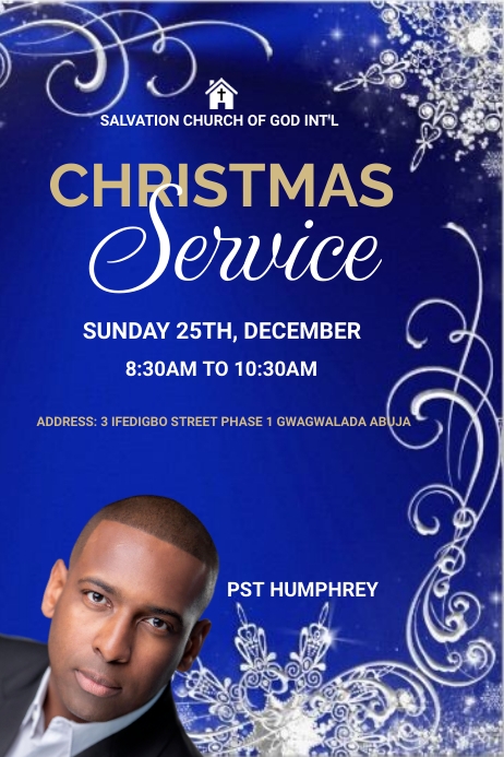 Christmas service Template | PosterMyWall