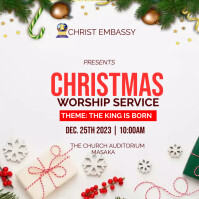 CHRISTMAS SERVICE Template | PosterMyWall