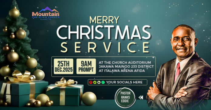 CHRISTMAS SERVICE Template | PosterMyWall