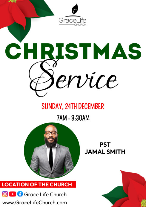 Christmas Service Template | PosterMyWall