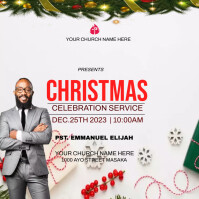 CHRISTMAS SERVICE Template | PosterMyWall