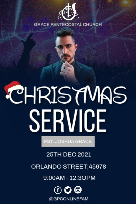 Christmas service Template | PosterMyWall