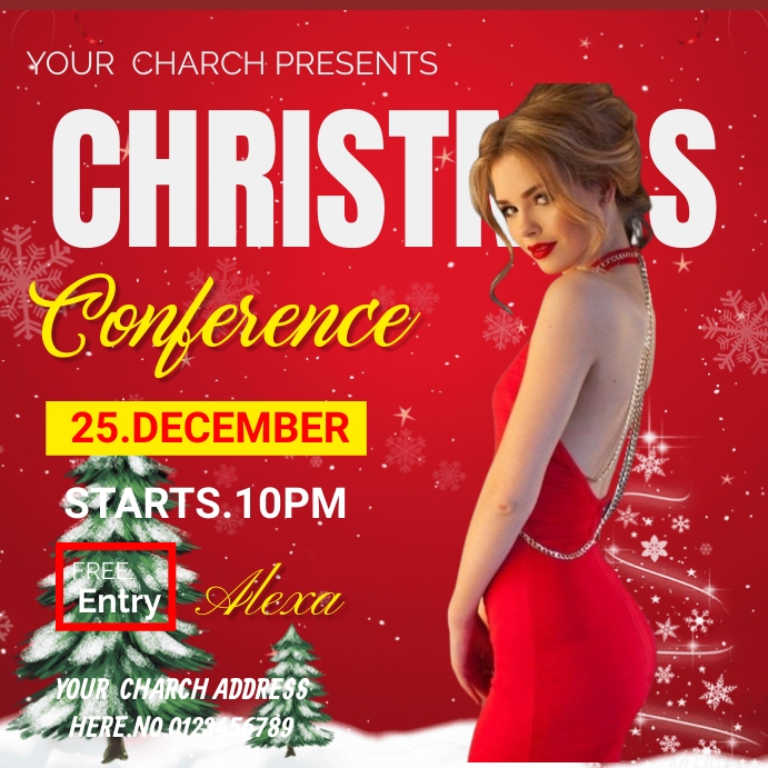 CHRISTMAS service Template | PosterMyWall