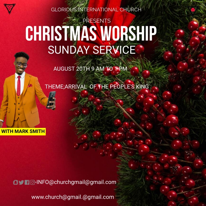 Copy of Christmas service | PosterMyWall
