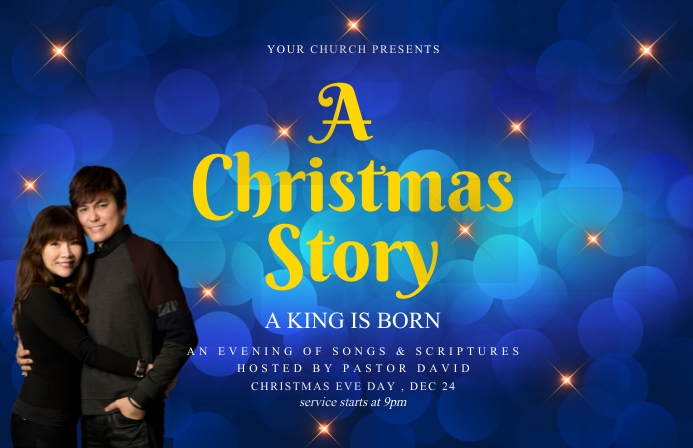 CHRISTMAS SERVICE Template | PosterMyWall