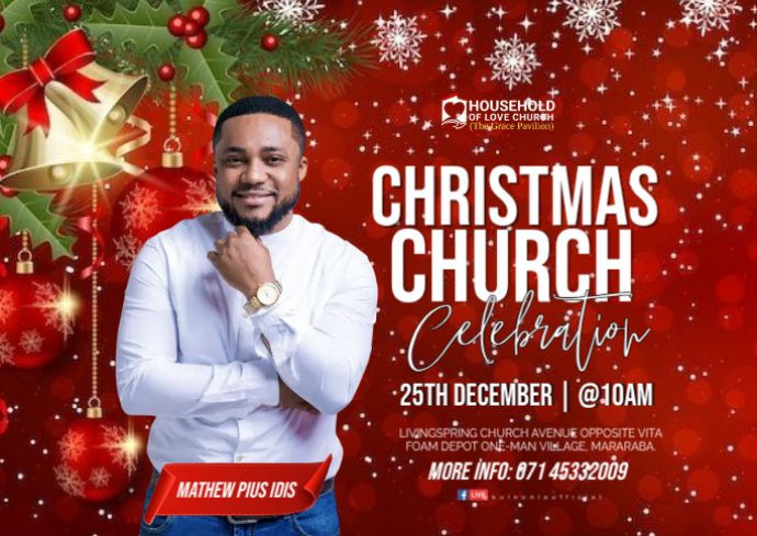 Christmas service Template | PosterMyWall