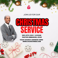 CHRISTMAS SERVICE Template | PosterMyWall