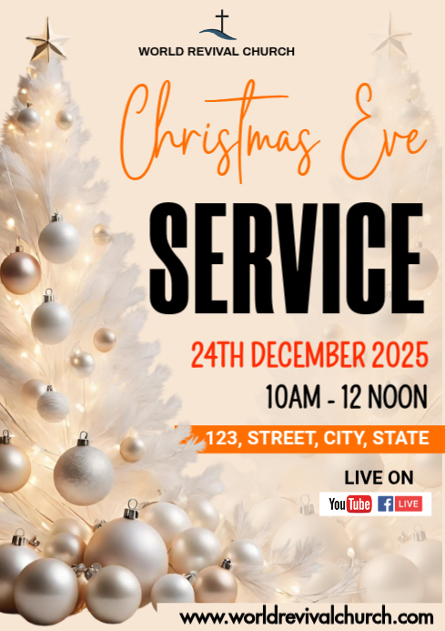 Christmas Service Flyer Template | PosterMyWall