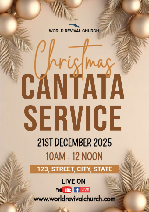 Christmas Service Flyer Template | PosterMyWall