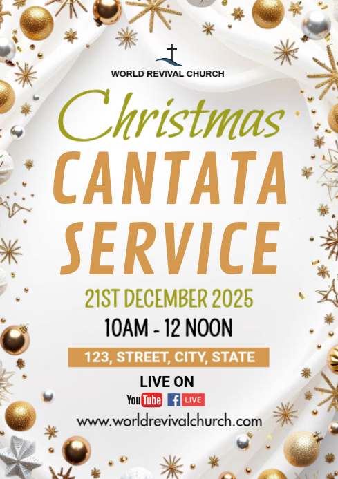 Christmas Service Flyer Template | PosterMyWall