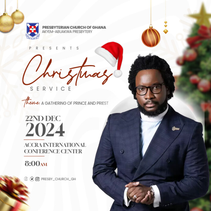 Copy of Christmas Service Poster Design | PosterMyWall