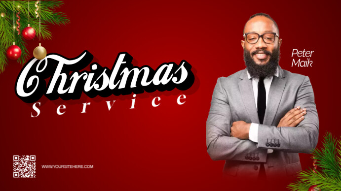 Christmas Service thumbnail Template | PosterMyWall