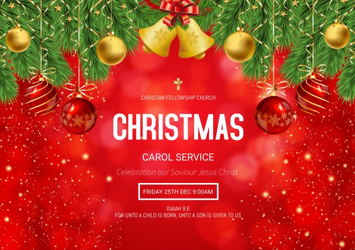 Christmas Services Template | PosterMyWall