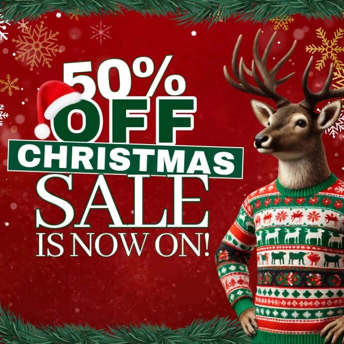 Plantilla de CHRISTMAS SHOP STORE SALE TEMPLATE | PosterMyWall