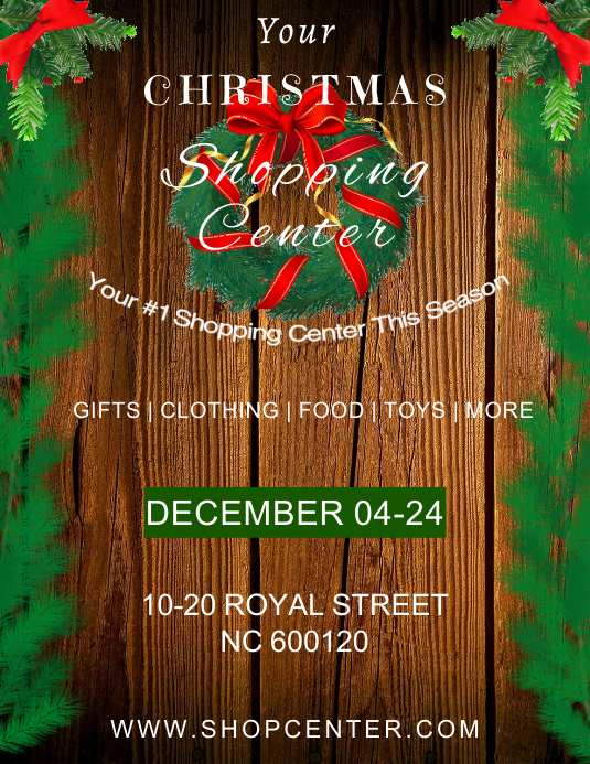 Christmas Shopping Deals Flyer Template | PosterMyWall