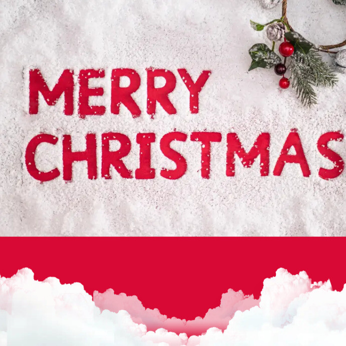 christmas snow Template | PosterMyWall