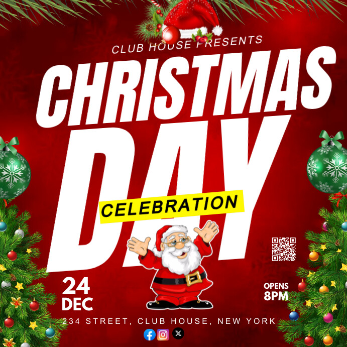 christmas social media post Template | PosterMyWall