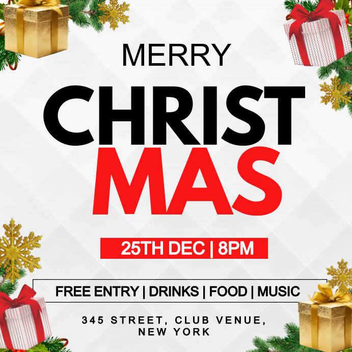 christmas social media post Template | PosterMyWall