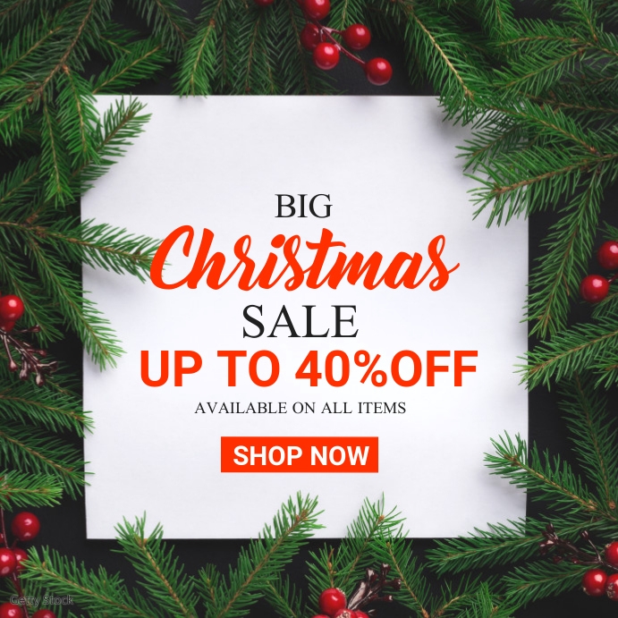 christmas social media template design | PosterMyWall