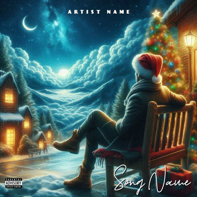 Christmas Song Mixtape Album Cover Art Album Cover Template | PosterMyWall