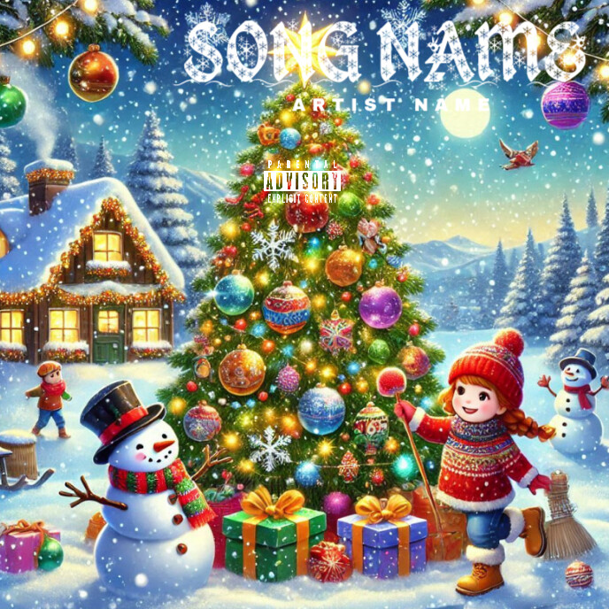 Christmas Song Mixtape Album Cover Artwork Album Cover Template ...