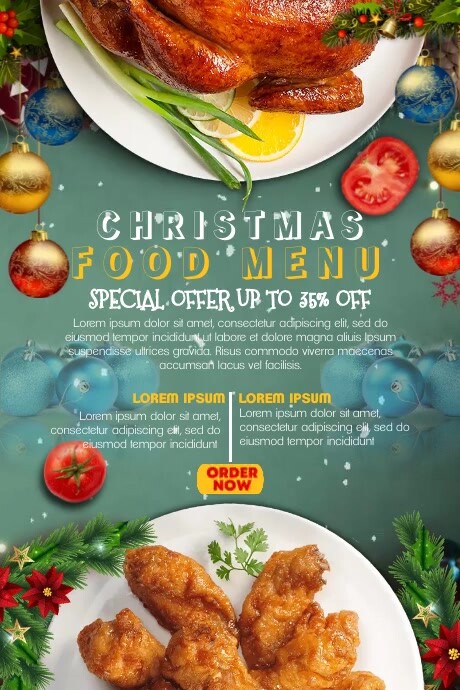 Christmas Special Food Menu (2) Template | PosterMyWall