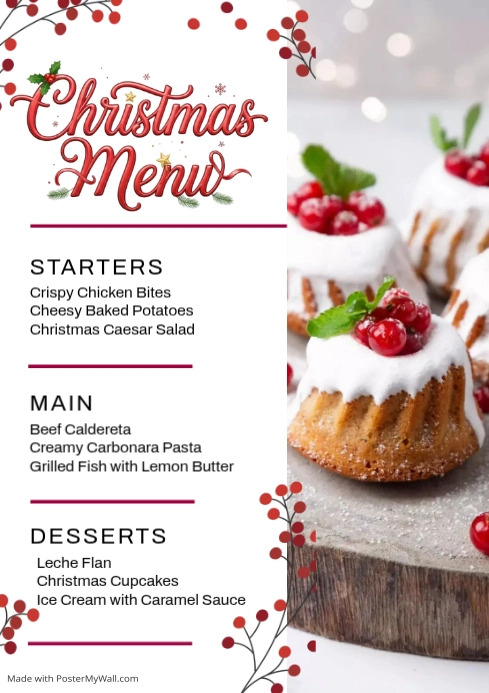 Christmas Special Menu Ads Template | PosterMyWall