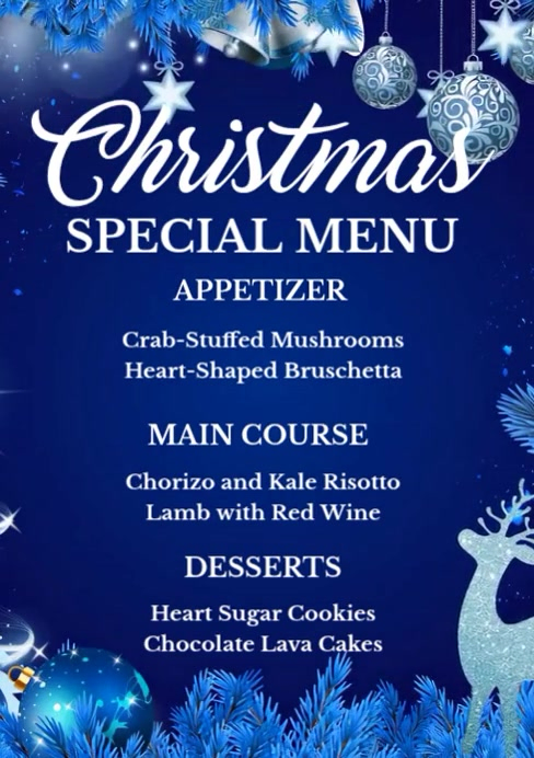 Christmas Special Menu Template | PosterMyWall