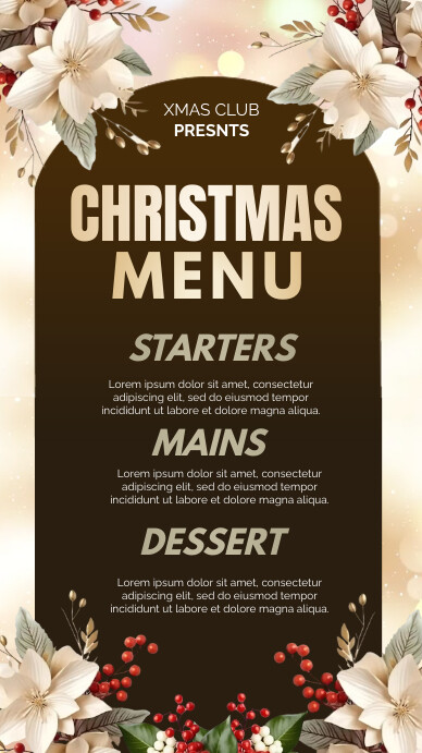 Modèle Christmas special menu | PosterMyWall