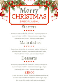 Christmas Menu Template | PosterMyWall