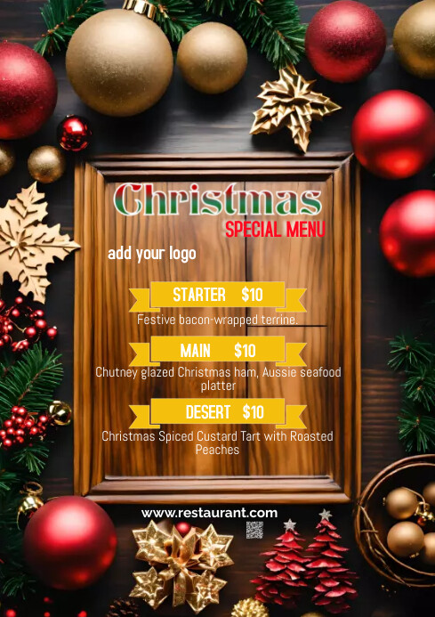 Christmas special menu template | PosterMyWall
