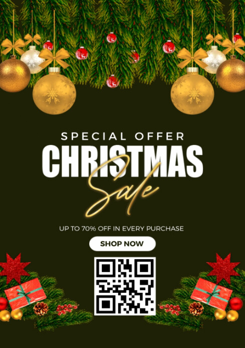 Christmas Special Offer - QR Code Template | PosterMyWall
