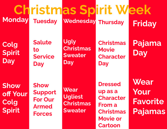christmas spirit week december Template | PosterMyWall