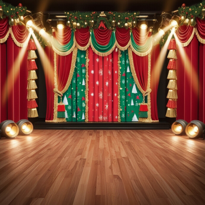 Christmas Stage design Template | PosterMyWall
