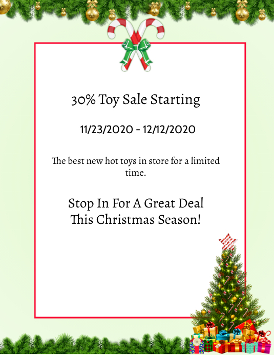 Christmas Store Flyer Template | PosterMyWall