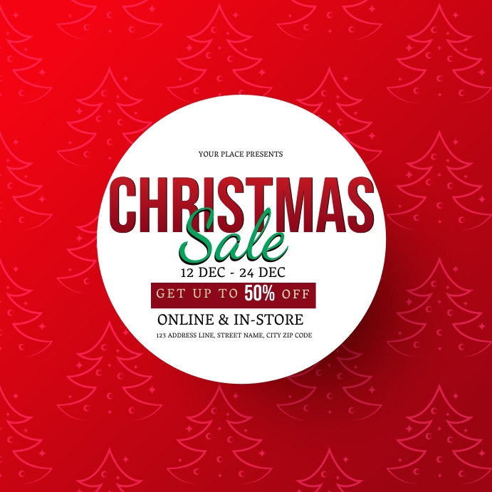 CHRISTMAS STORE SALE Event Flyer Template | PosterMyWall
